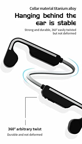 Bone Conduction Waterproof Bluetooth Headphones Swimming Sports Headset Built in 16G Memory (Blue)