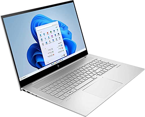 HP Envy 17.3" FHD Touchscreen Laptop, Intel Core i7-1165G7, 64GB RAM, 2TB PCIe SSD, Backlit Keyboard, Intel Iris Xe Graphics, Fingerprint Reader, Win 11 Pro, Silver, 32GB SnowBell USB Card (Renewed)