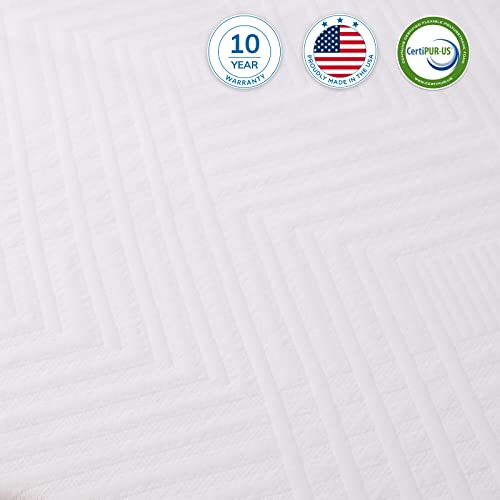 FONTOI Twin XL Mattress, 10 inch Memory Foam Mattresses, Cooling Gel Green Tea Infused (10IN-MEGO-TWINXL)