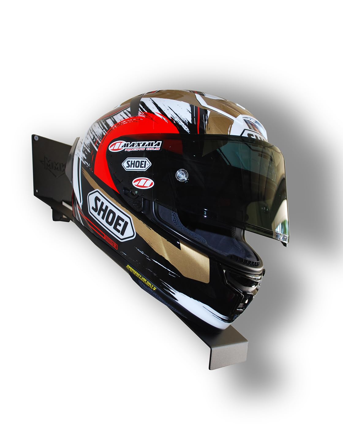 Mesa Metal Works Motorcycle Helmet Holder - Helmet Wall Mount - Helmet Rack - Helmet Display - Helmet Storage Rack - Made in USA