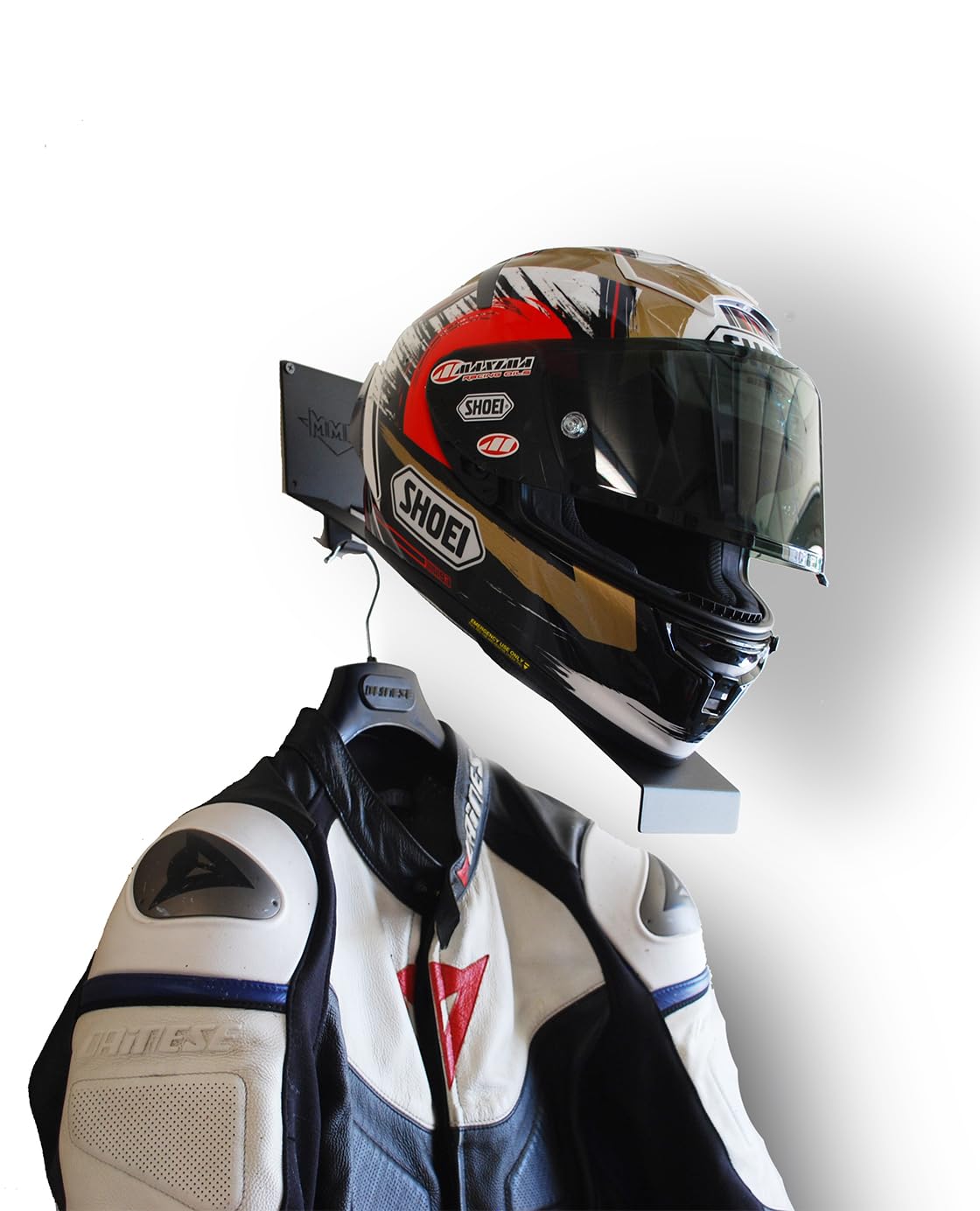 Mesa Metal Works Motorcycle Helmet Holder - Helmet Wall Mount - Helmet Rack - Helmet Display - Helmet Storage Rack - Made in USA