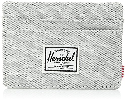 Herschel Charlie RFID, Light Grey Crosshatch, One Size