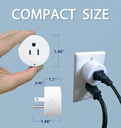 Alexa Smart Plug Exioty, Simple Set Up with One Voice Command, “Amazon Alexa” APP Remote Control, Voice Control, Timer & Schedulete, Stable Connection,Bluetooth Mesh, Require Alexa Echo(1 Pack)
