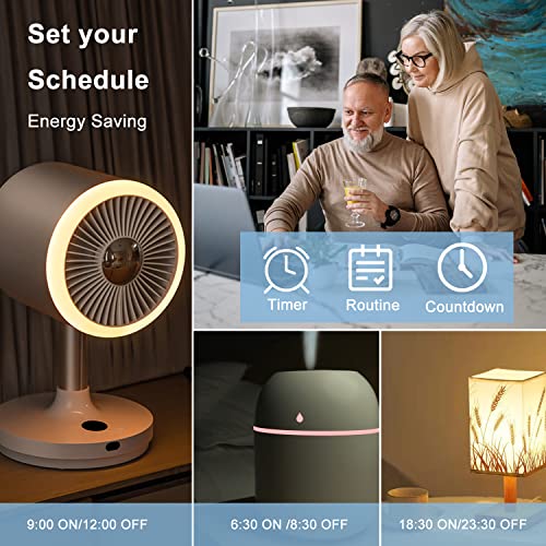 Alexa Smart Plug Exioty, Simple Set Up with One Voice Command, “Amazon Alexa” APP Remote Control, Voice Control, Timer & Schedulete, Stable Connection,Bluetooth Mesh, Require Alexa Echo(1 Pack)