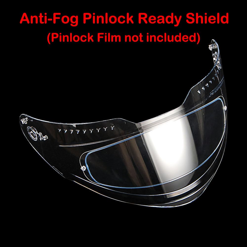 1Storm Motorcycle Full Face Helmet DOT Adults Street Bike Dual Visor Sun Inner Shield Anti Fog Pinlock Ready Shield : Matt Black