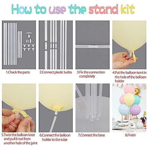 Balloon Stand Kit For Table Centerpieces Pastel Balloons Holder Baby Shower Birthday Party Decorations