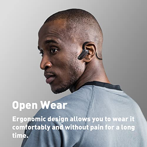 JussXper Open Bluetooth Bone Conduction Sports Headset - Sweat-Proof and Drop-Proof, Lightweight and Comfortable, Sports and Running Wireless Headset - no Damage to The Eardrum, Long Battery Life.