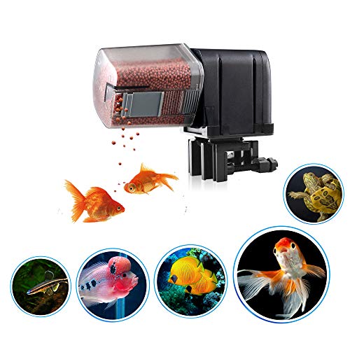 iLONDA L88 Wi-Fi Automatic Aquarium Fish Tank Feeder Timer Adjustable Food Dispenser (APP Control & USB Power Supply), Compatible with Amazon Alexa(Rose Gold, Shockproof Pack
