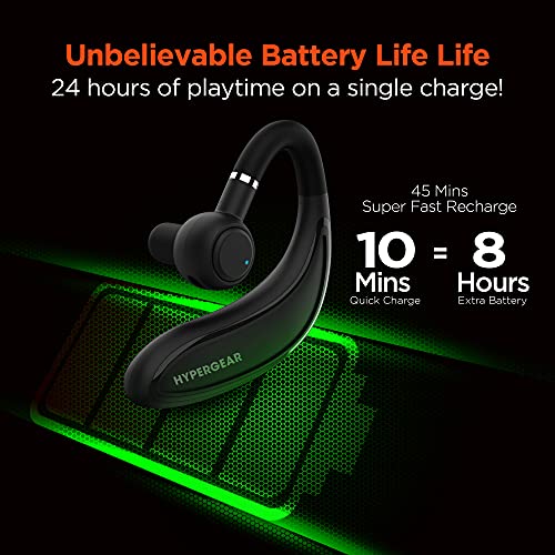 HyperGear BT 780 Wireless Headset with Noise Isolating Mic, Multipoint Device Connection, Ultralight Earphone for Driving/Truckers/Office, Compatible with Bluetooth Devices