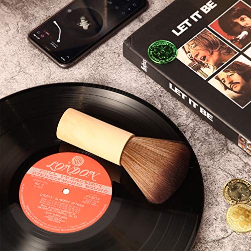 Vinyl Record Cleaner Brush Turntable Vinyl Record LP Cleaning Anti-Static Brush Cleaner for LP CD Vinyl Records