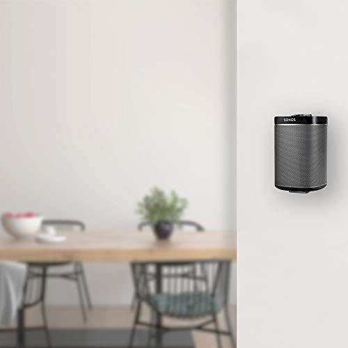 VIVO Dual Wall Mount Brackets Designed for Sonos One, SL, and Play:1 Audio Speakers, Adjustable Mounting for 2 Sonos Speakers, Black, MOUNT-PLAY1B