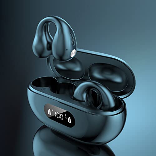 Bluetooth 5.3 Wireless Headphones Bluetooth Headset Open Headphones Finger Control HiFi Sound for Sports Open Ear Headset for Running, Skipping, Dancing, Boxing
