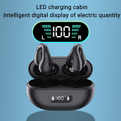 Bluetooth 5.3 Wireless Headphones Bluetooth Headset Open Headphones Finger Control HiFi Sound for Sports Open Ear Headset for Running, Skipping, Dancing, Boxing