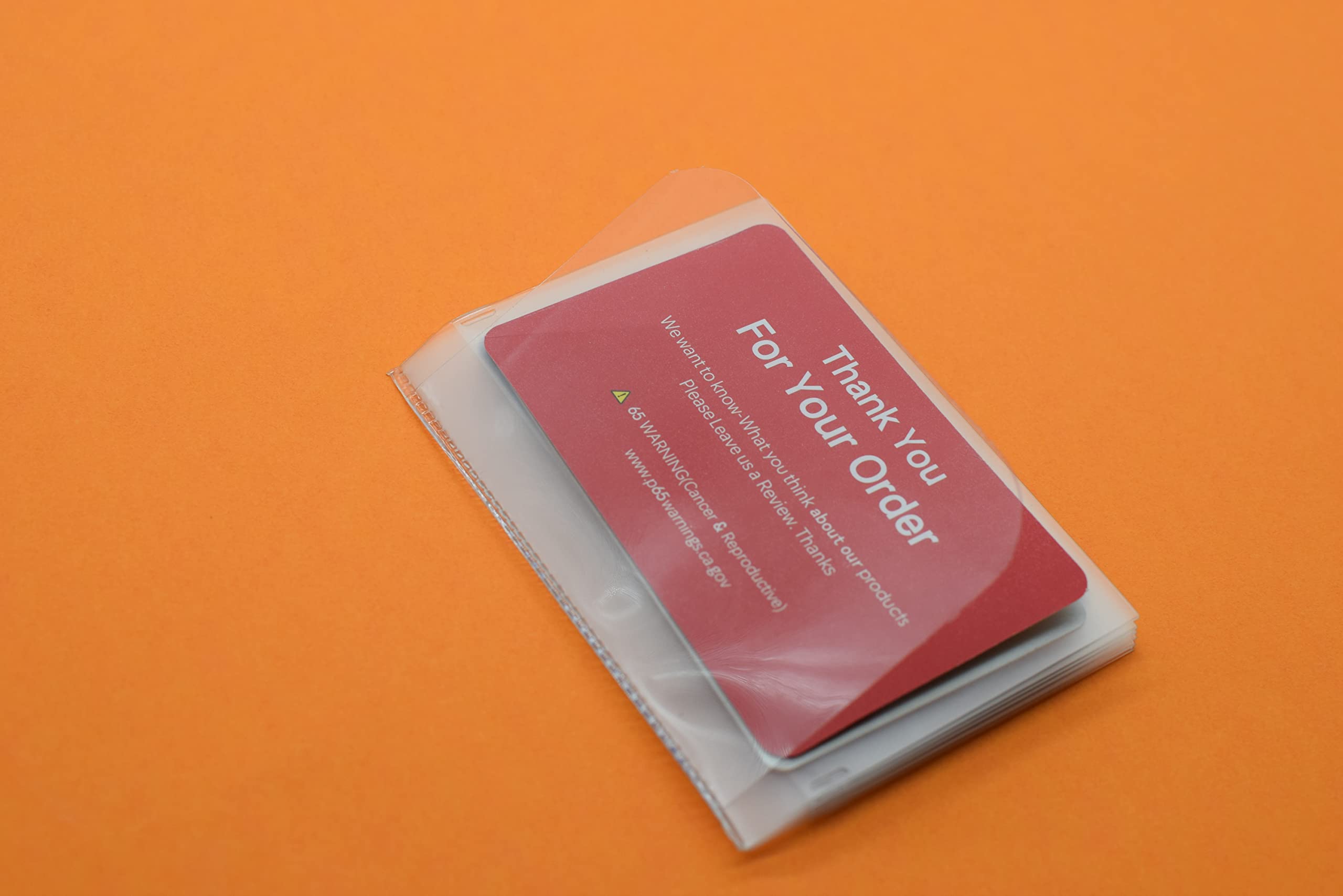 SET of 2-6 Page Plastic Wallet Insert for Bifold Billfold or Trifolds