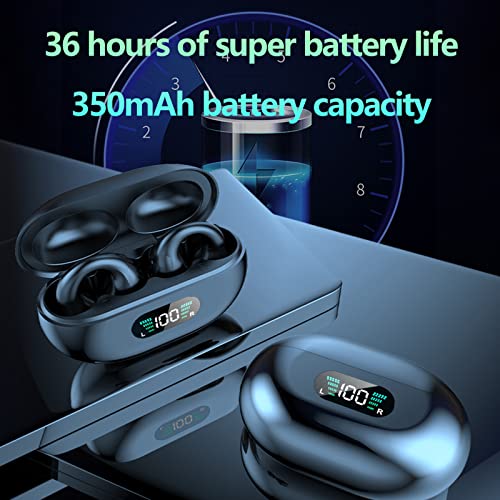 Bluetooth 5.3 Wireless Headphones Bluetooth Headset Open Headphones Finger Control HiFi Sound for Sports Open Ear Headset for Running, Skipping, Dancing, Boxing