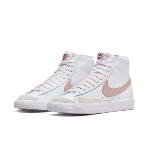 Nike Women Gymnastics Shoes Flat, White Pink Oxford Bl, 7