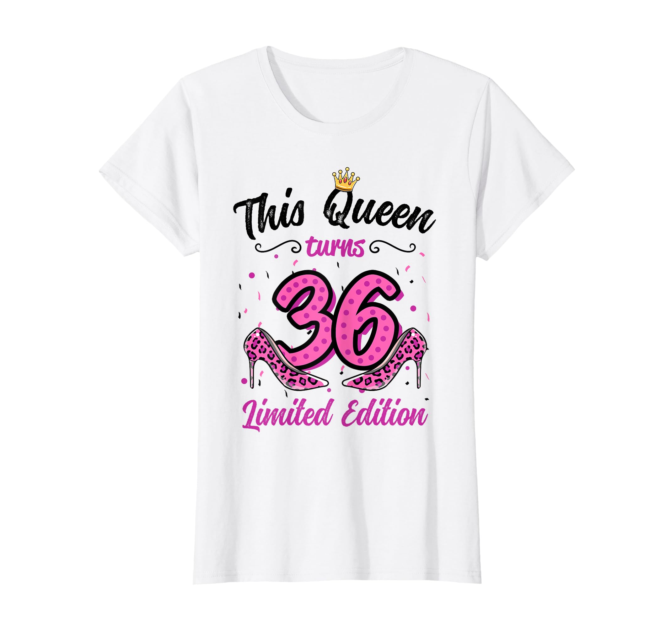 This Queen Turns 36 Girl 36th Birthday T-Shirt
