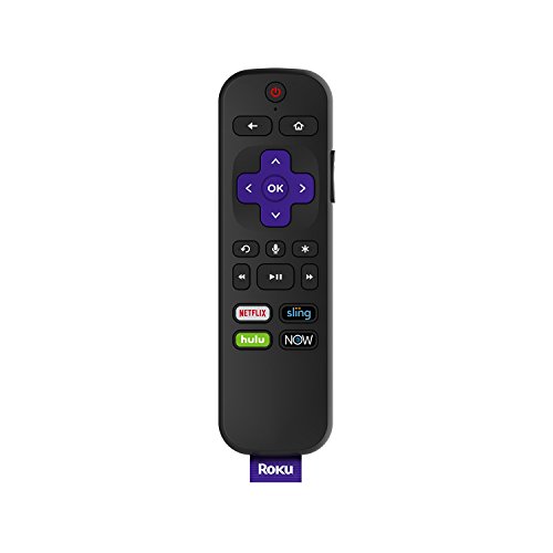 Roku Streaming Stick | Portable, Power-Packed Player with Voice Remote with TV Power and Volume (2017) (Renewed)
