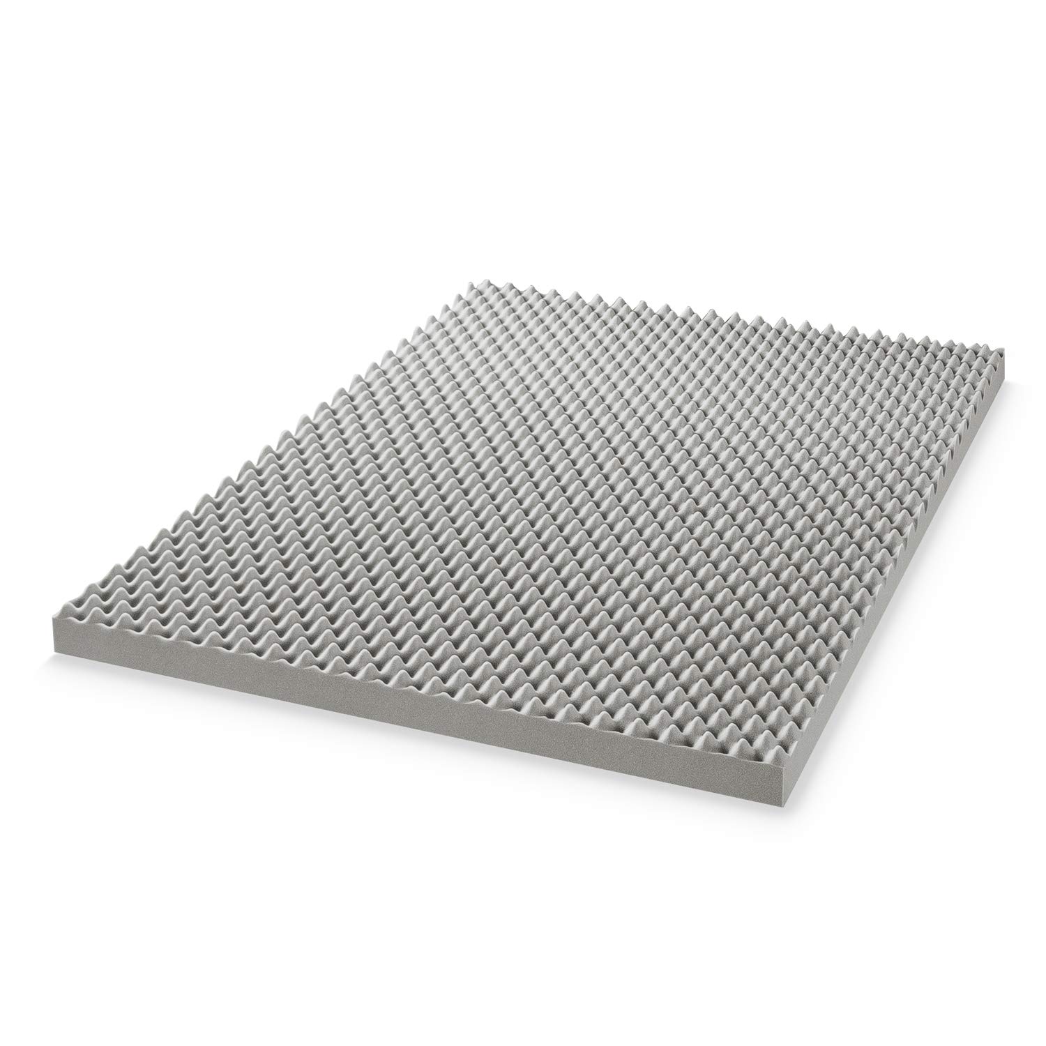 Best Price Mattress Mellow 4 Inch Egg Crate Memory Foam Mattress Topper with Infusion, Full