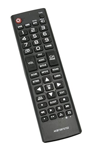 AKB73975722 TV Remote Control Replacement fit for LG LED HDTV 22LB4510 22LH4530 24LF4520 29LB4510 28LF4520 28LF4520WU 28LF4520-WU 24LB4510-PU 24LB451B 24LB451B-PU 24LF4520-WU 24LF452B 24LH4530-PU