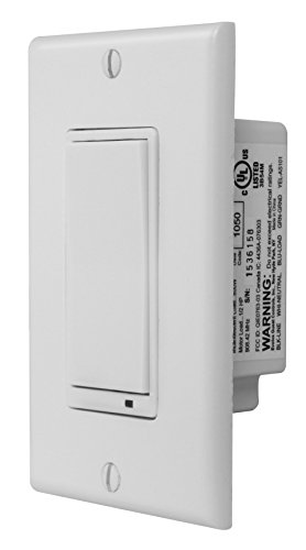 LINEAR GoControl, WS15Z-1, Zwave Wall Mount Switch,White,Small