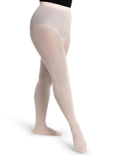 Capezio womens Studio Basics Footed tights, Ballet Pink, Small-Medium US