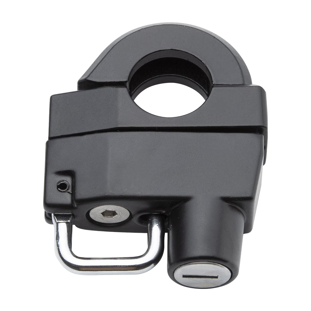Motorcycle Helmet Lock Fits 7/8" (22mm) Handlebar Anti-Theft Helmet Security Lock with 2 Keys Fit for Motorbike Scooter Street Bike