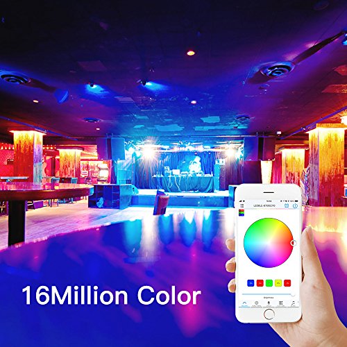 HaoDeng Bluetooth RGBW/RGB Controller for LED Light Strips, Android and iOS Free App Bluetooth LED Strip Light Controller