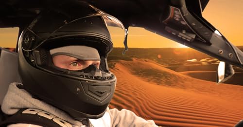 GLX GX11 Compact Motorcycle Helmet - Matte Black, X-Large - Full Face w/ Tinted Visor, DOT Approved