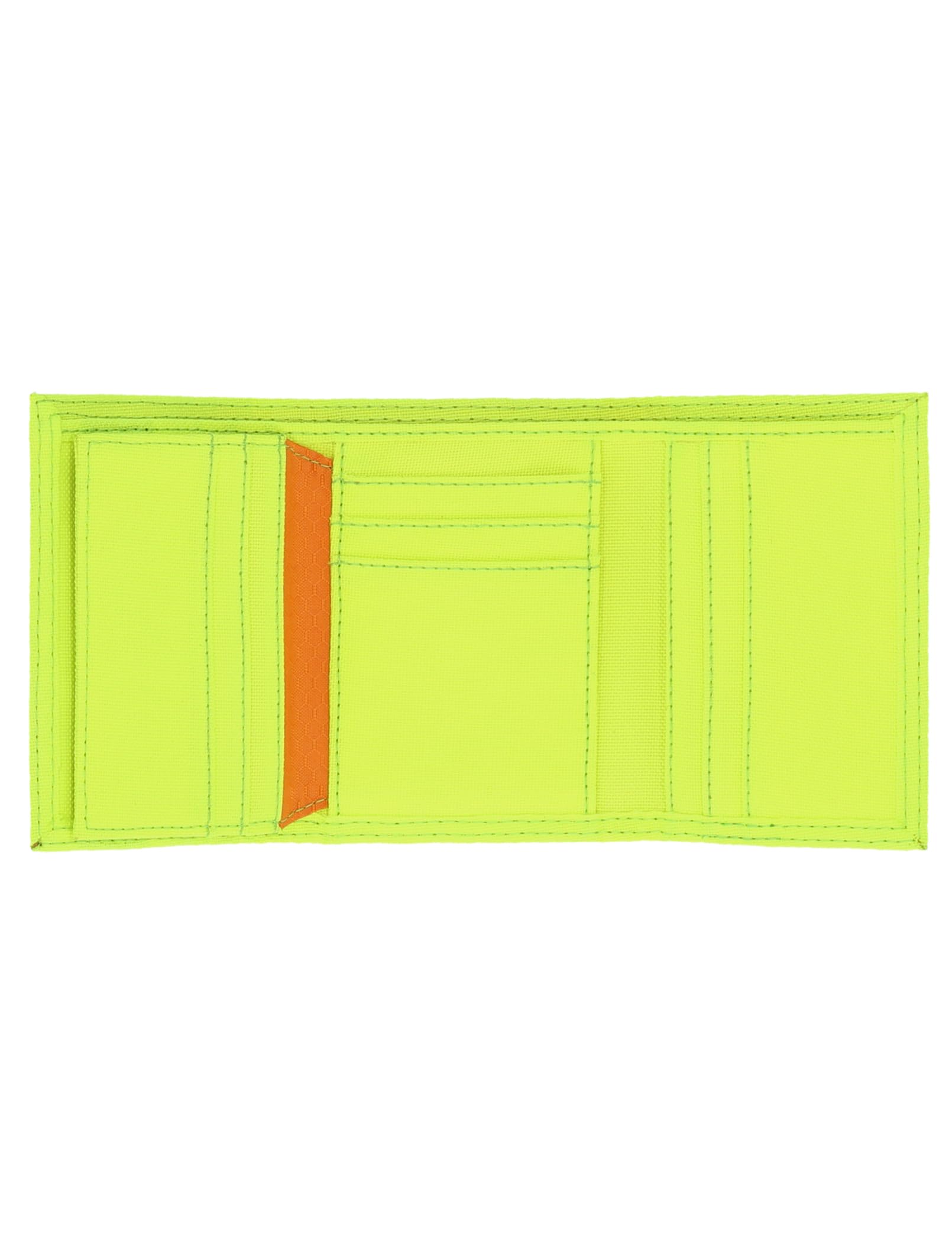 Timberland PRO Men's Cordura Nylon RFID Trifold Wallet with ID Window, Bright Yellow (Reflective), 4.5 x 1 x 3 in