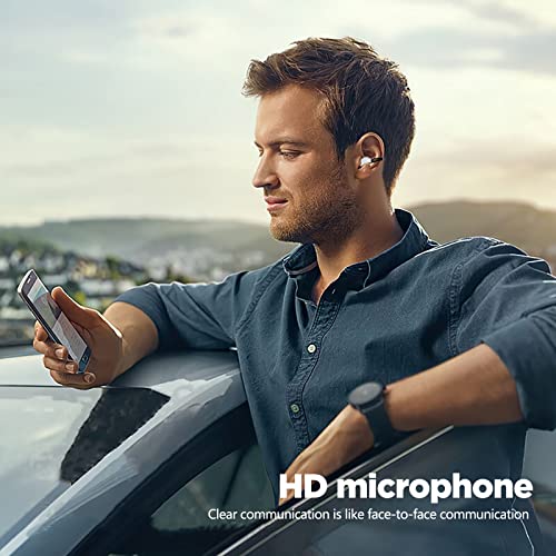 ESSONIO Open Ear Headphones Wireless Headphones with Noise Cancelling Headphones Ear-Hook Headphones Bluetooth Workout Headphones Open Ear Earbuds for Sports
