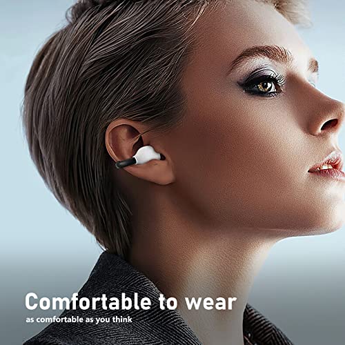 ESSONIO Open Ear Headphones Wireless Headphones with Noise Cancelling Headphones Ear-Hook Headphones Bluetooth Workout Headphones Open Ear Earbuds for Sports