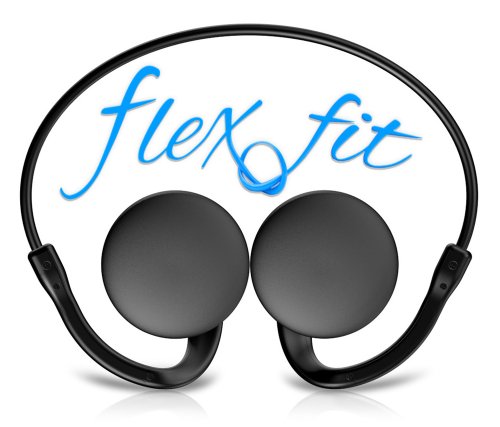 Pyle PHBT3E Bluetooth Sports Flex Headphones with Wrap Around Flexible Band and Built-In Mic