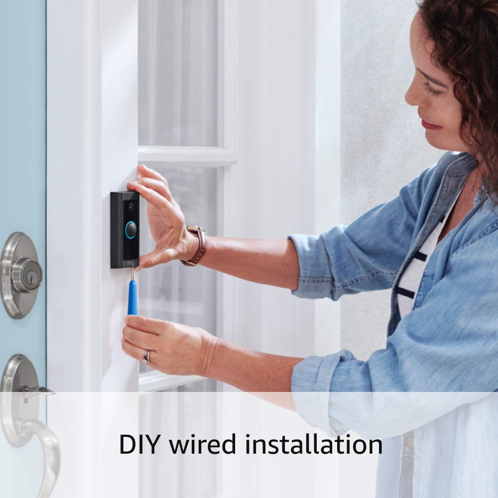 Certified Refurbished Ring Video Doorbell Wired β Convenient, essential features in a compact design (existing doorbell wiring required) - 2021 release