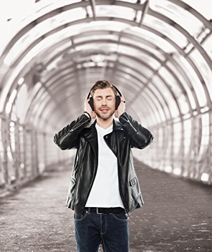 COBALTX AUDIFY Bluetooth Wireless Rechargeable Headphones Range 30 Ft (10m) High Performance Acoustic Sound with Voice Control & 300 Hour Standby Hands Free Talk & 6 Hours of Music (Black)