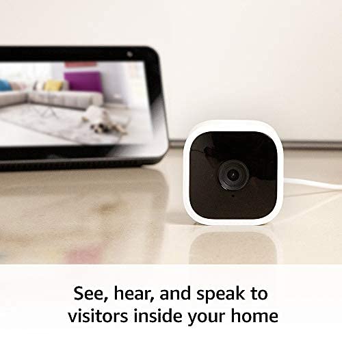 Certified Refurbished Blink Mini β Compact indoor plug-in smart security camera, 1080 HD video, night vision, motion detection, two-way audio, Works with Alexa β 2 cameras