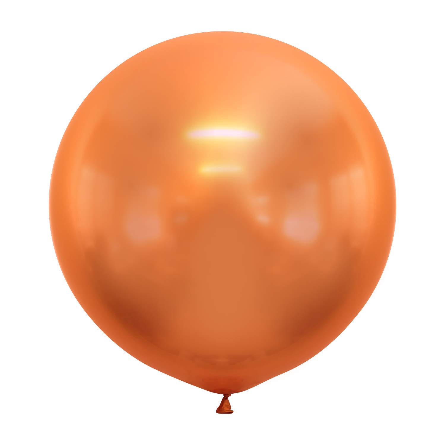 36" Kalisan Mirror Chrome Copper Birthday Party Decoration Supply Latex Helium Balloons - Bag of 2
