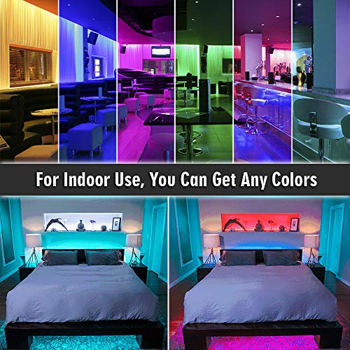 24VDC RGB+CCT 5 Chips in 1 Super Bright LEDs Flexible LED Strip Lights, High CRI 85 Color Changing+Tunable White Non-Waterproof 5050 RGBWW LED Tape Lights, 300LEDs 16.4feet Roll for Home Lighting