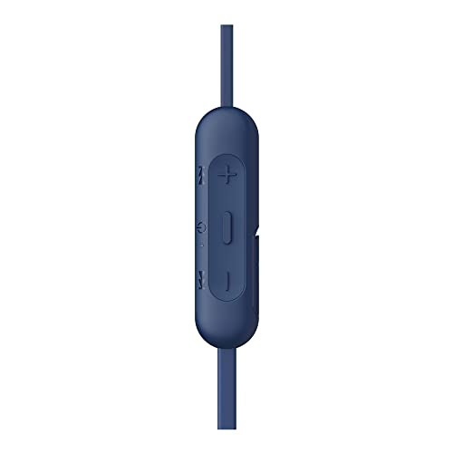 Sony WI-C310 Wireless in-Ear Headphones (Blue) with Knox Gear Earbud Tips with Case Bundle (2 Items)