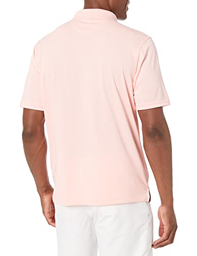 Amazon Essentials Men's Regular-Fit Quick-Dry Golf Polo Shirt - Discontinued Colors, Pink, Large