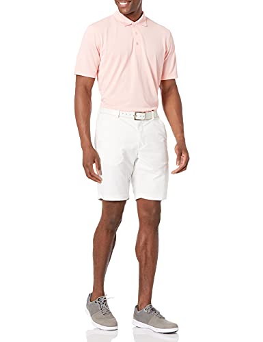 Amazon Essentials Men's Regular-Fit Quick-Dry Golf Polo Shirt - Discontinued Colors, Pink, Large