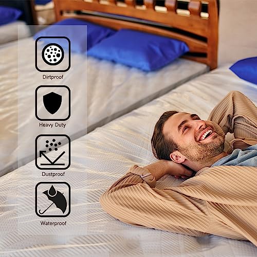 Mattress Bags for Moving, [1-Pack] Twin Size Mattress Storage Bag - 6 Mil Heavy Duty Waterproof Mattress Cover Protector for Storage and Disposal - 54 x 96 Inch