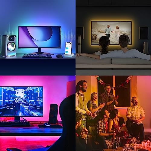 TP-Link Tapo Smart LED Light Strip, 16M RGB Colors with Music Sync, 32.8ft(2 Rolls of 16.4ft), Wi-Fi LED Lights Works with Alexa & Google Home, Trimmable, No Hub Required, 2-Year Warranty (L900-10)