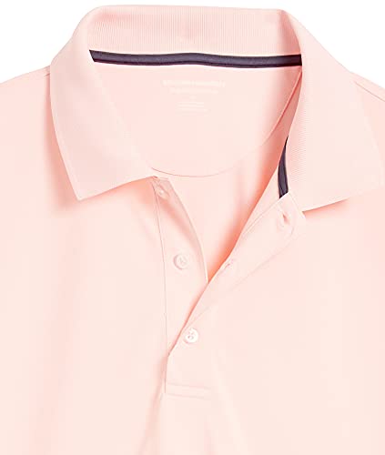 Amazon Essentials Men's Regular-Fit Quick-Dry Golf Polo Shirt - Discontinued Colors, Pink, Large