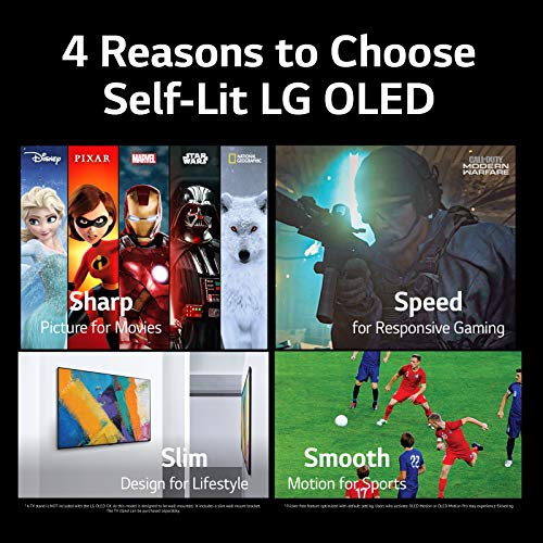 LG OLED C1 Series 77" Alexa Built-in 4k Smart TV, 120Hz Refresh Rate, AI-Powered, Dolby Vision IQ and Dolby Atmos, WiSA Ready, Gaming Mode (OLED77C1PUB, 2021)