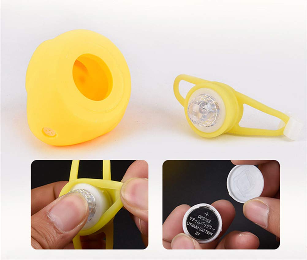 Duck Bike Bell, Rubber Bike Horn, Cute Yellow Duck Bicycle Decorations, Squeeze Duck Bicycle Horns with Propeller Helmet
