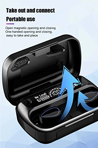 Wireless Earbuds, Bluetooth 5.2 Earbuds 140H Playtime Bluetooth Headphones HD Stereo Noise Cancelling Wireless Earphones in Ear with Mic, USB-C Charging Case, IP7 Waterproof Headset for Sports