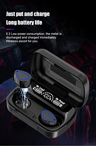 Wireless Earbuds, Bluetooth 5.2 Earbuds 140H Playtime Bluetooth Headphones HD Stereo Noise Cancelling Wireless Earphones in Ear with Mic, USB-C Charging Case, IP7 Waterproof Headset for Sports
