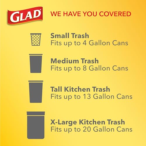 Glad Odorshield Small Drawstring Trash Bags, 4 Gal, Pink, Cherry Blossom, 80 Ct, Pack May Vary