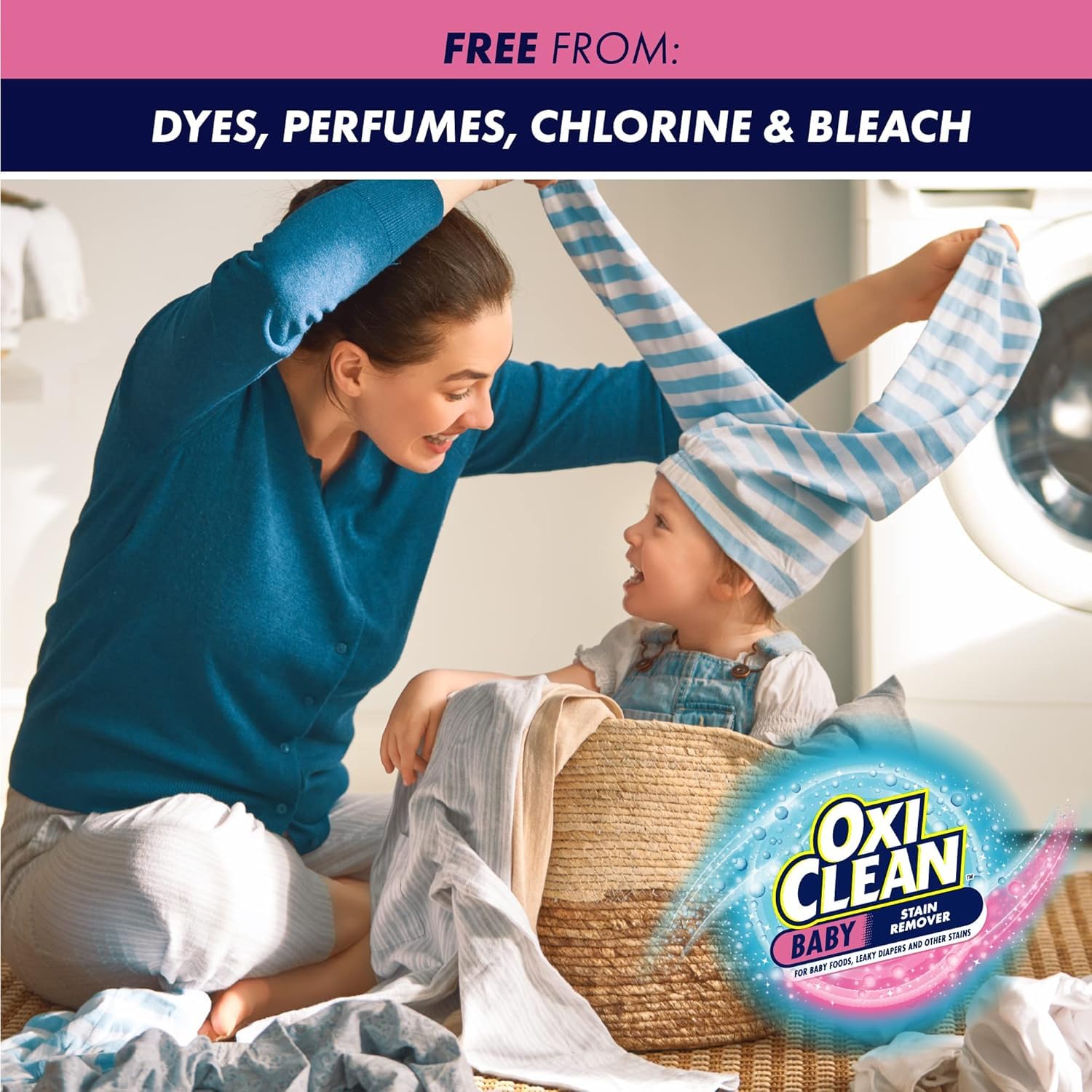 OxiClean Baby Stain Soaker, 3 lb + 2-Pack OxiClean Baby Laundry Stain Remover Pens